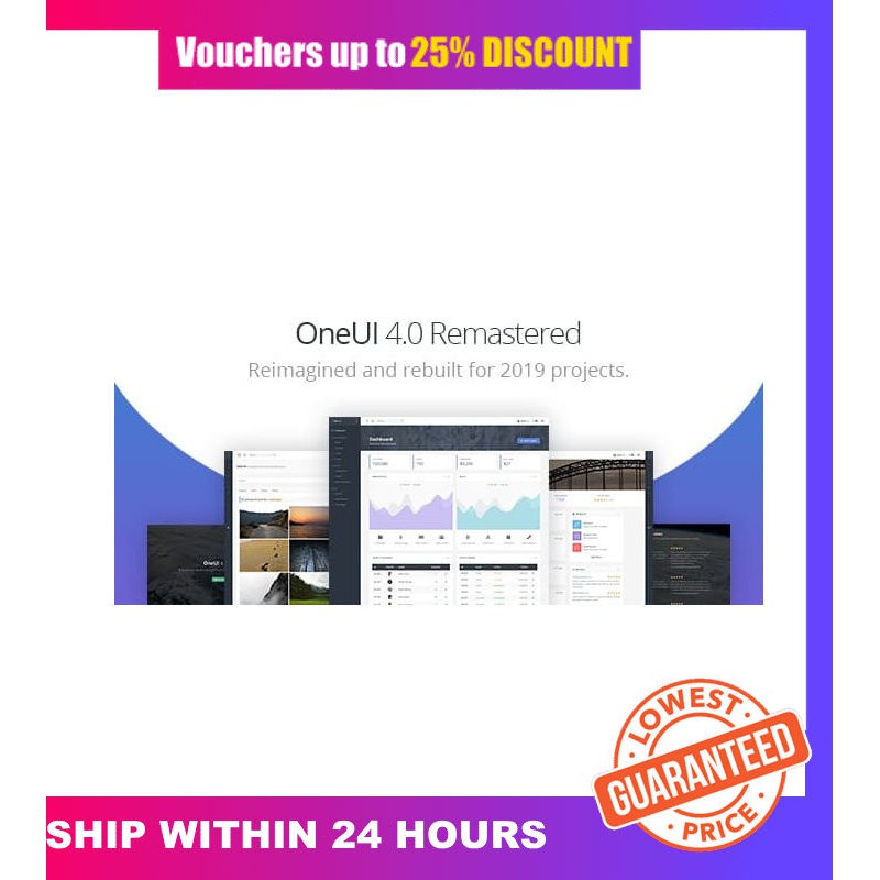 [LIMITED EDITION] Oneui - Bootstrap 4 Admin Dashboard Template Laravel | Shopee Malaysia