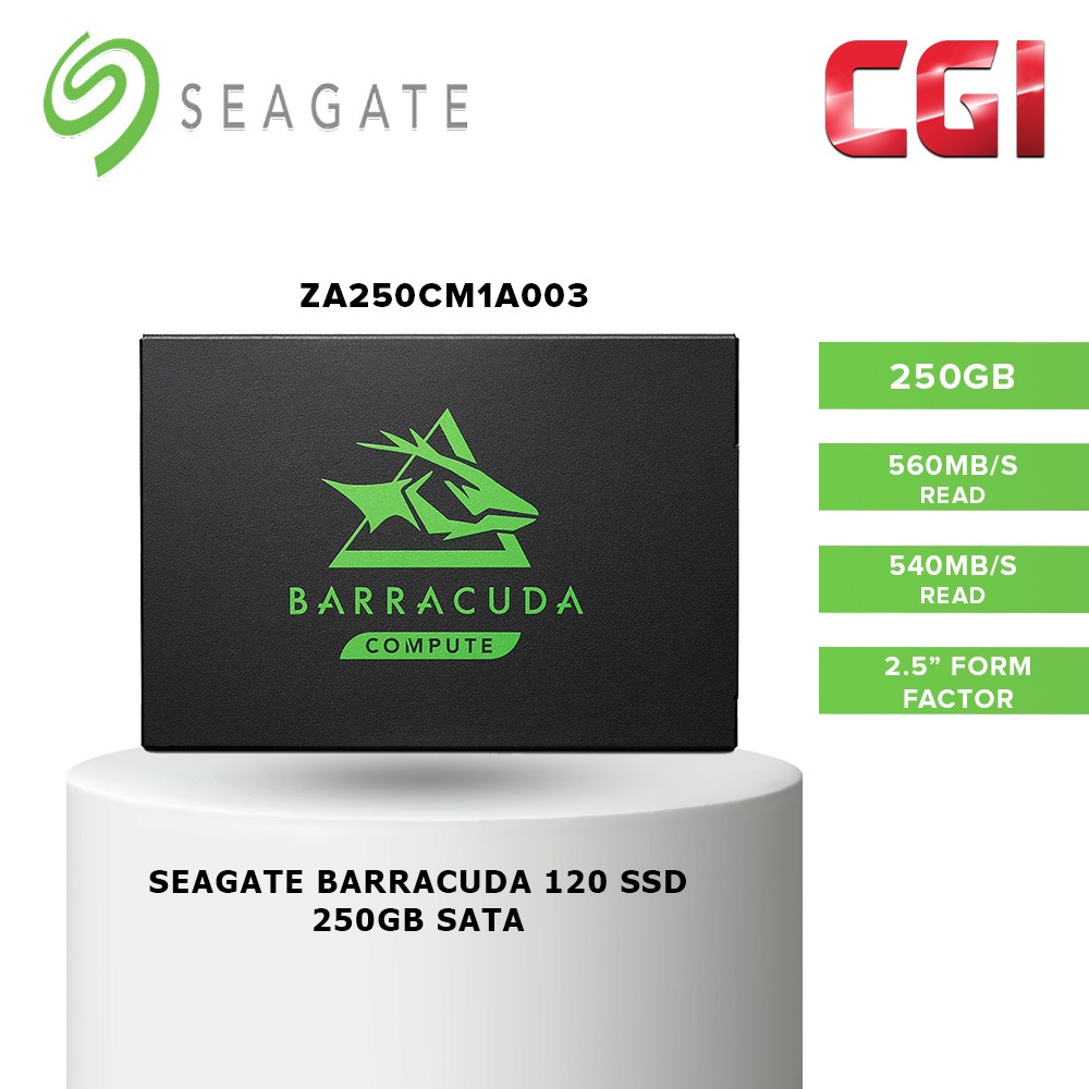 Seagate Barracuda 120 SSD 250GB Sata Internal Solid State Drive ...