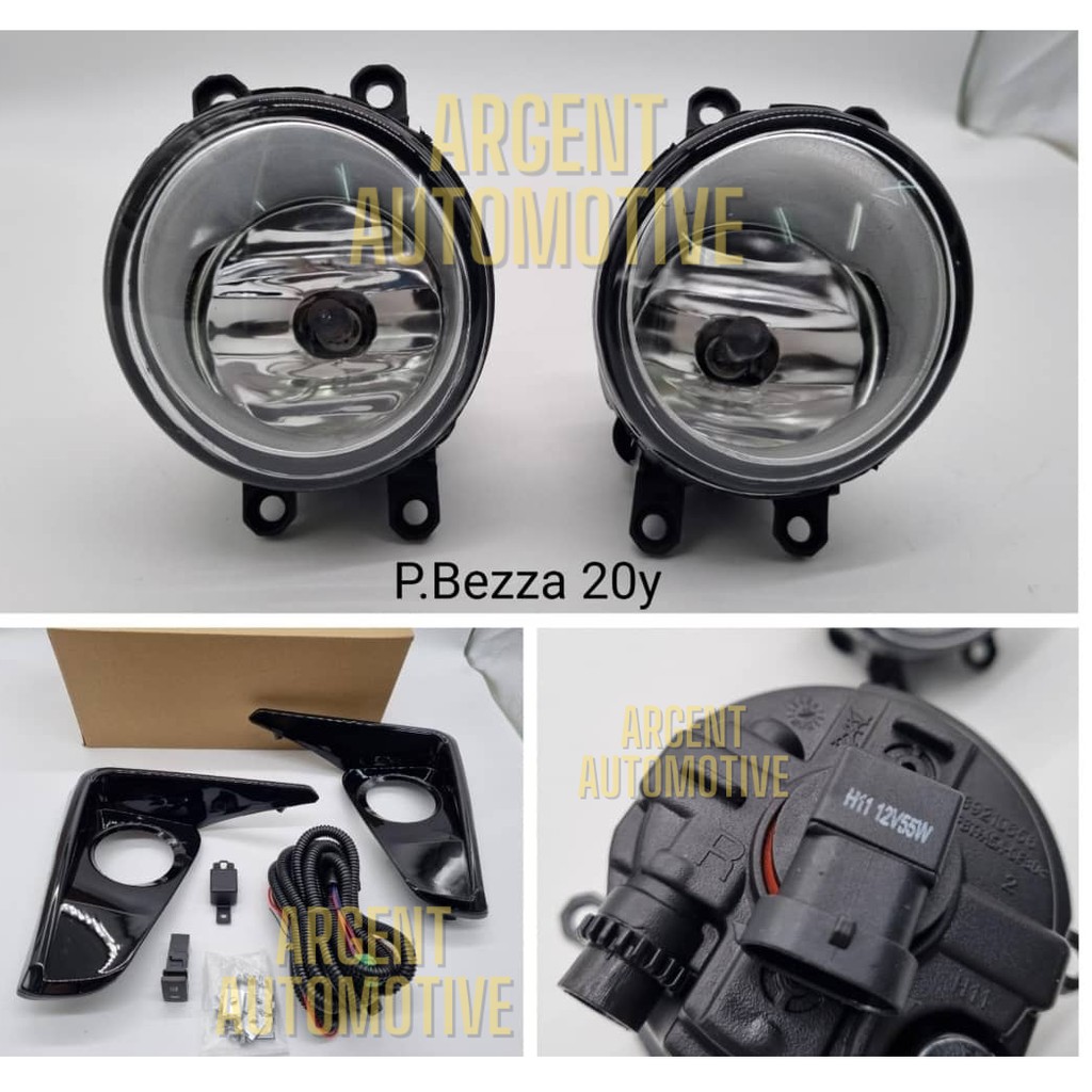 PERODUA BEZZA 2020 2021 2022 2023 2024 FOG LIGHT FOG LAMP FULL SET ...