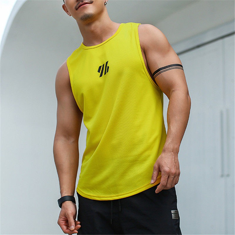 🔥Ready Stock🔥Men Singlets Sleeveless Quick Dry Elastic Tank Tops Sports ...