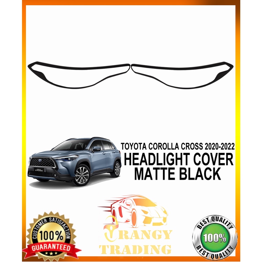 Toyota Corolla Cross 2020 to 2023 Headlight cover Matte Black 2021 2022 ...