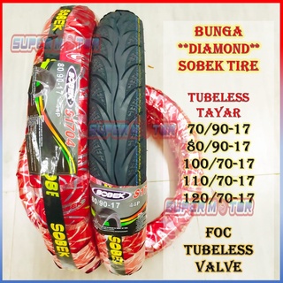 TAYAR MOTOR 70/90-17 & 80/90-17 TUBELESS TYRE BUNGA TT / BUNGA 100 ...