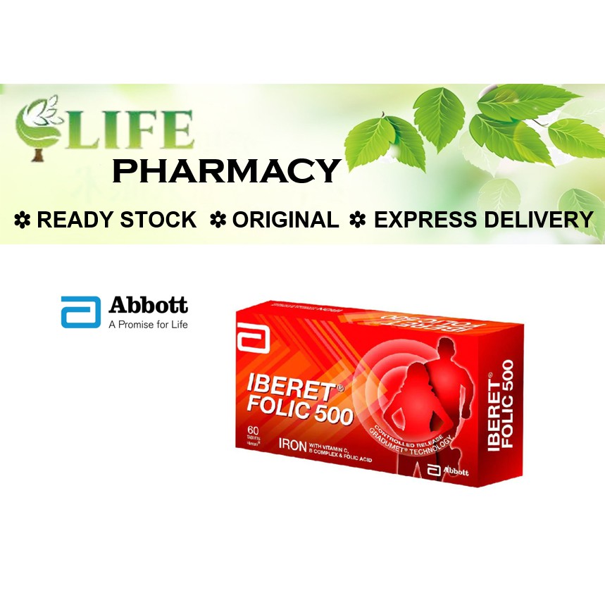 Abbott Iberet Folic 500 30's Tablets | Shopee Malaysia
