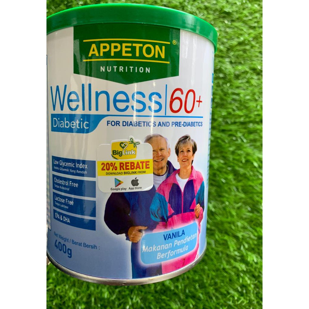 APPETON WELLNESS 60+ DIABETEC VANILLA FLAVOUR 400G | Shopee Malaysia