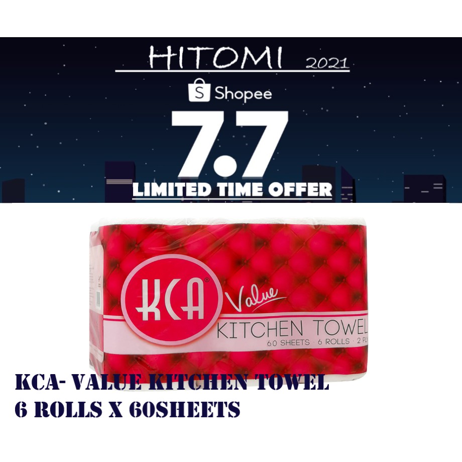 Hitomi KCA Tomato - Kitchen Towel 6 Rolls X 60Sheets /8 Rolls X ...