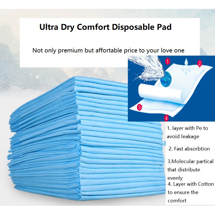 40pcs Disposable Underpad Absorption Pad Adult Elderly Patient Care ...