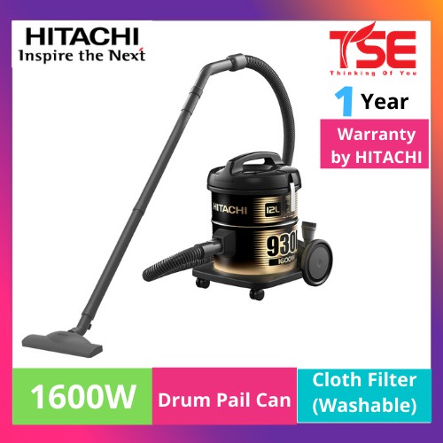 Hitachi Vacuum /Penyedut Habuk /Drum Series (1600W/12L) CV-930F BK ...