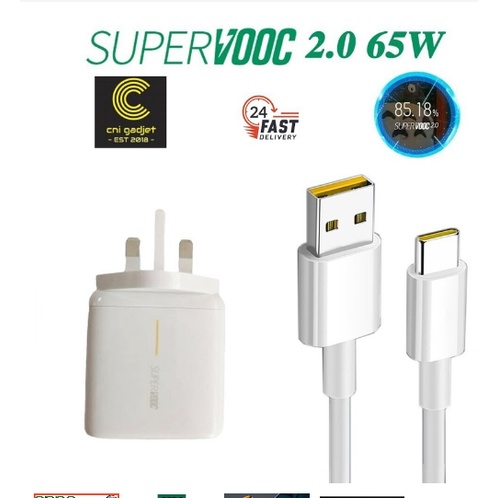 [WHOLESALE] OPPO VOOC & SUPERVOOC 2.0 65W/80W Flash Charger Adapter Vooc TYPE-C CHARGER SET&VOOC ...