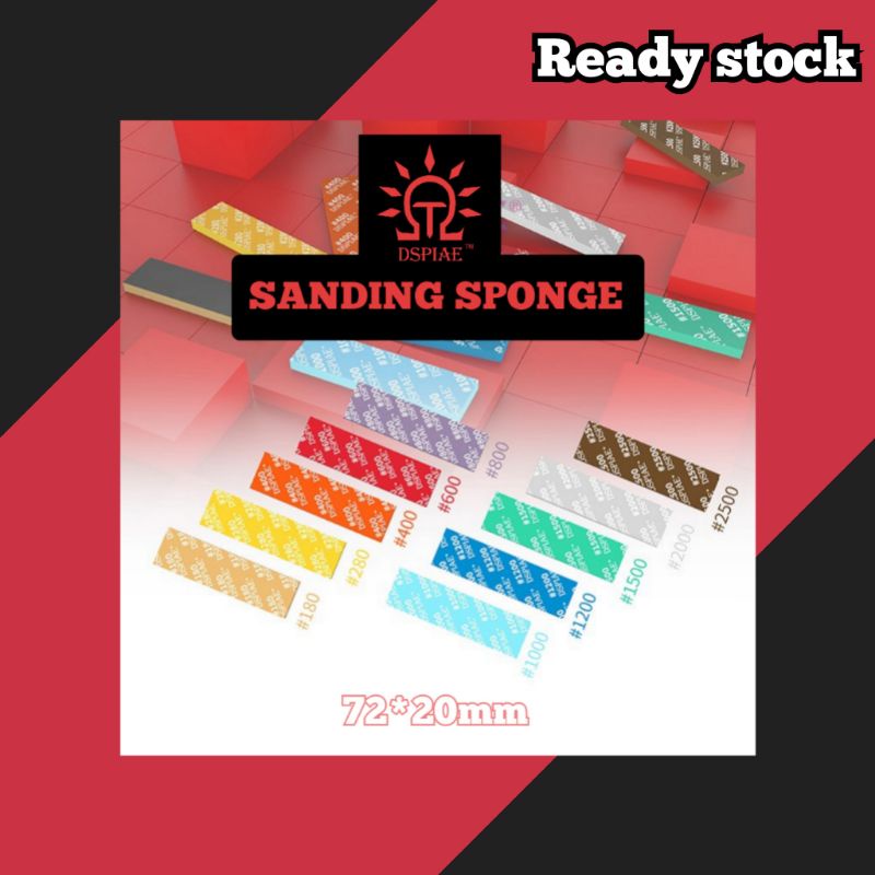 DSPIAE SS Sanding Sponge 1Box 5pcs Professional Sanding Equipment For ...