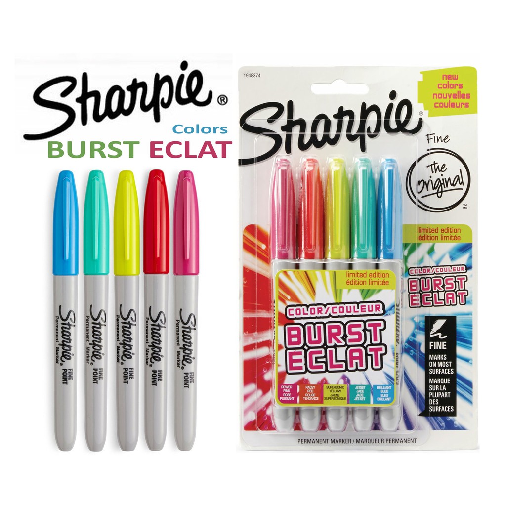 Sharpie Colour Burst Magic Pen Head 1.0 (5 Colours Available) | Shopee ...