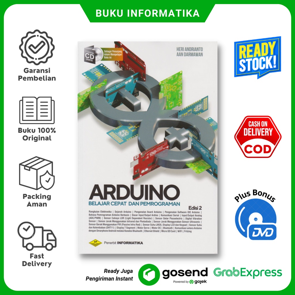 Arduino Book - Quick Learning Programming (2nd Edition) - Heri Andrianto, Aan Darmawan | Shopee ...