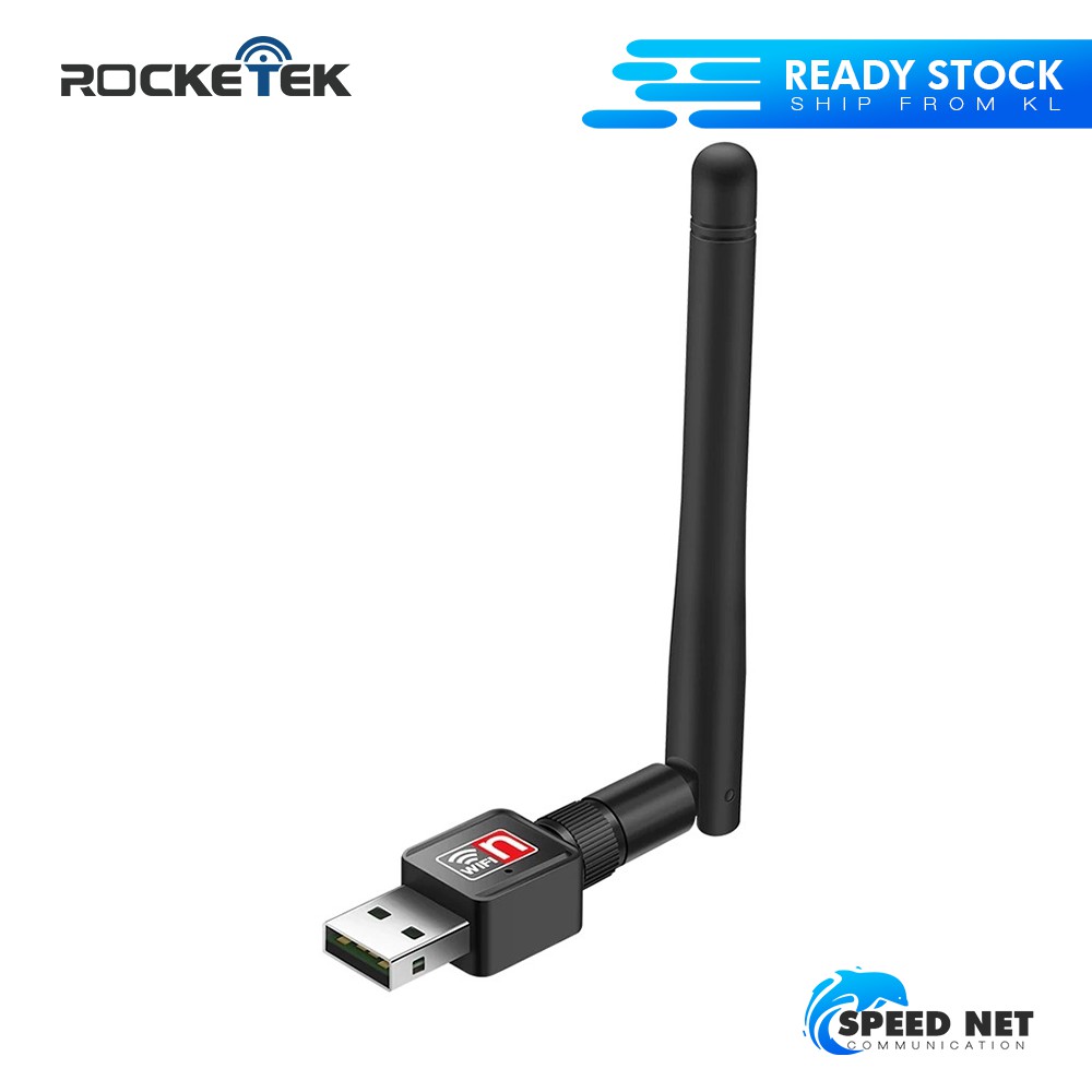 Rocketek 150Mbps Wireless Antenna Dongle 2.4G Lan USB WiFi adapter ...