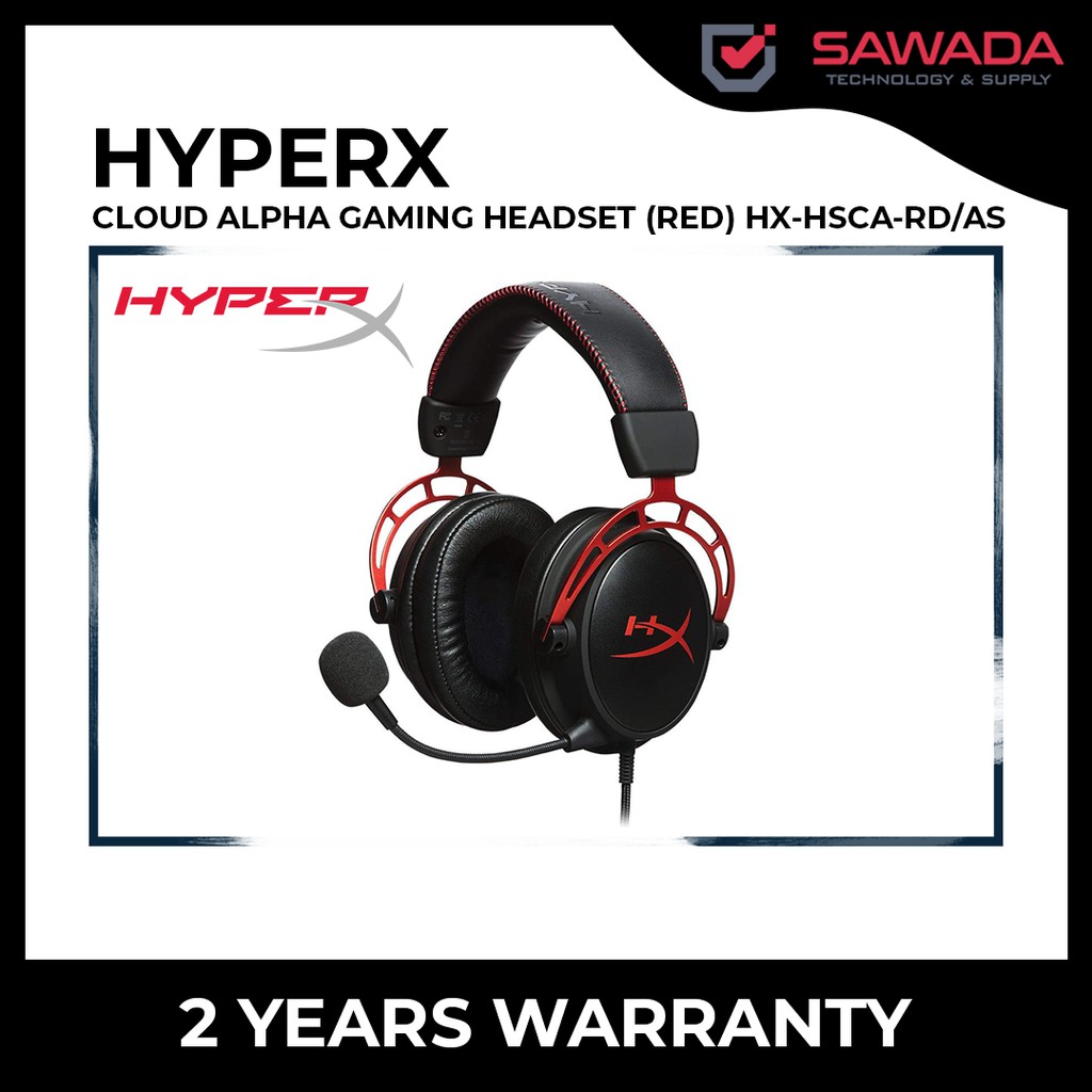 HYPERX CLOUD ALPHA GAMING HEADSET (RED) HX-HSCA-RD/AS | Shopee Malaysia