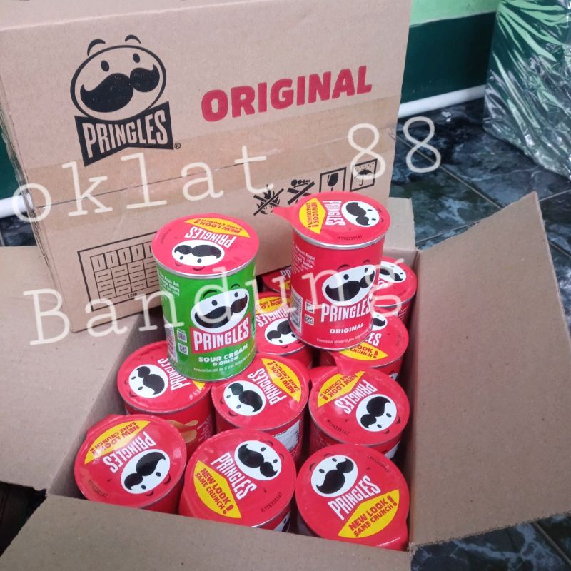 Pringles MINI 42GR 1box 12pcs X 42 GRAM, PRINGLES ORIGINAL 42G POTATO ...