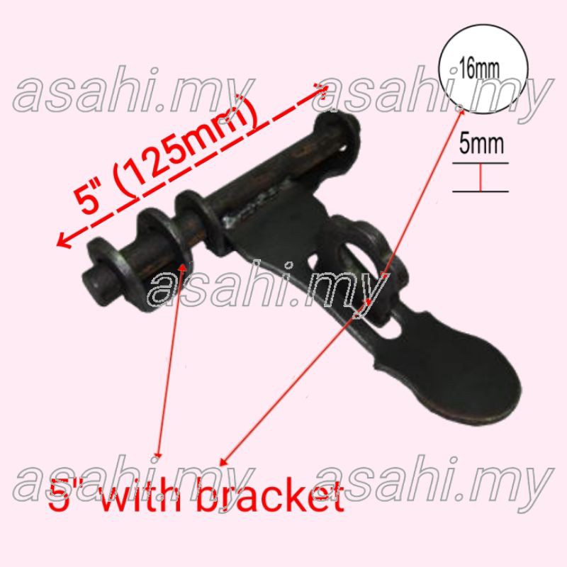 Welding Bolt Gate Latch Selak Pintu Besi 鐵門閂 / Iron gate flush bolt ...