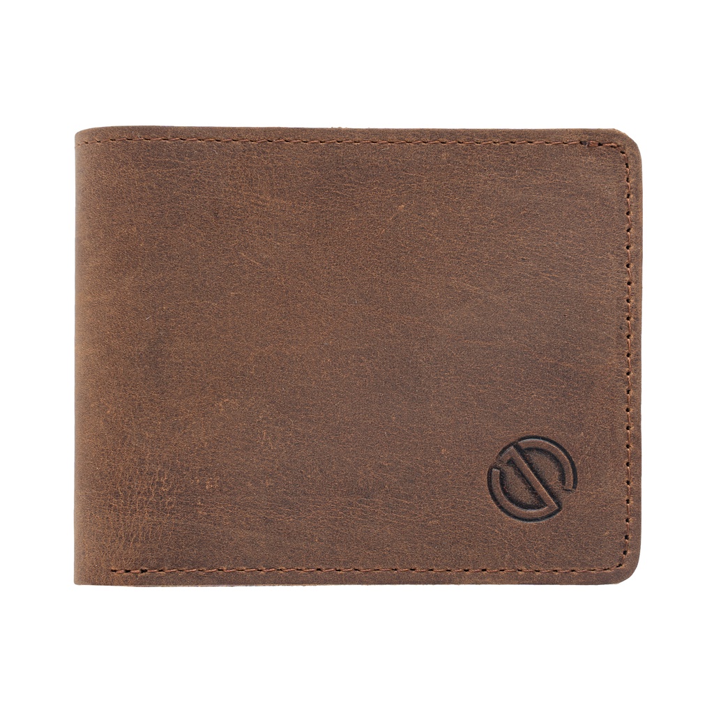 Jack Studio Men's Full Grain Crazy Horse Leather Bi-Fold Short Wallet ...