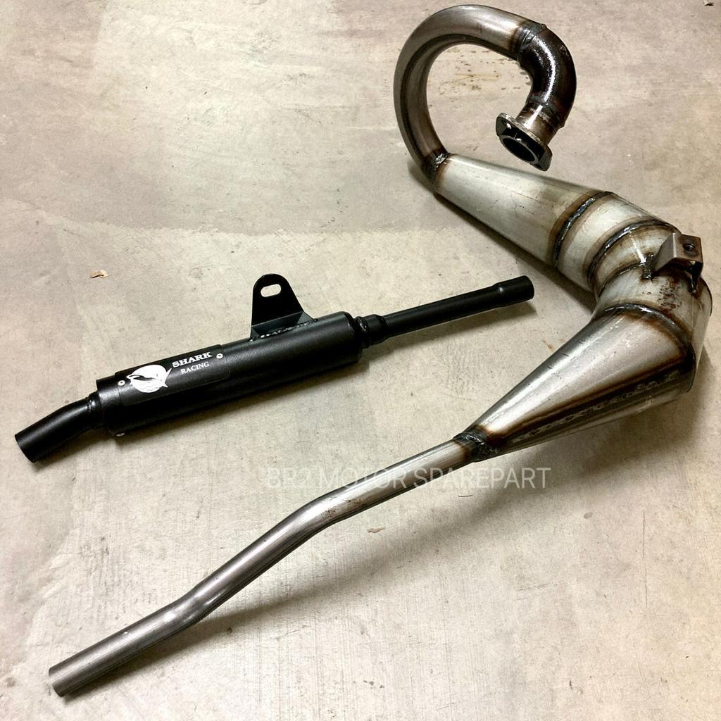 SUZUKI TS100 EXHAUST // SAMA TS125 EXHAUST SET // MUFFLER EKZOS EXHAUST ...