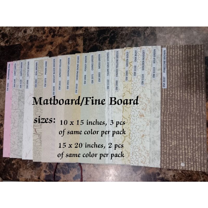 Matboard/Fine Board, 1.2 thickness | Shopee Malaysia