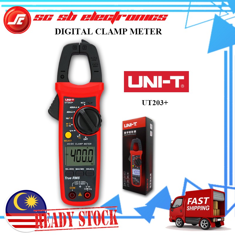 DIGITAL CLAMP METER UNI-T UT203+ | Shopee Malaysia