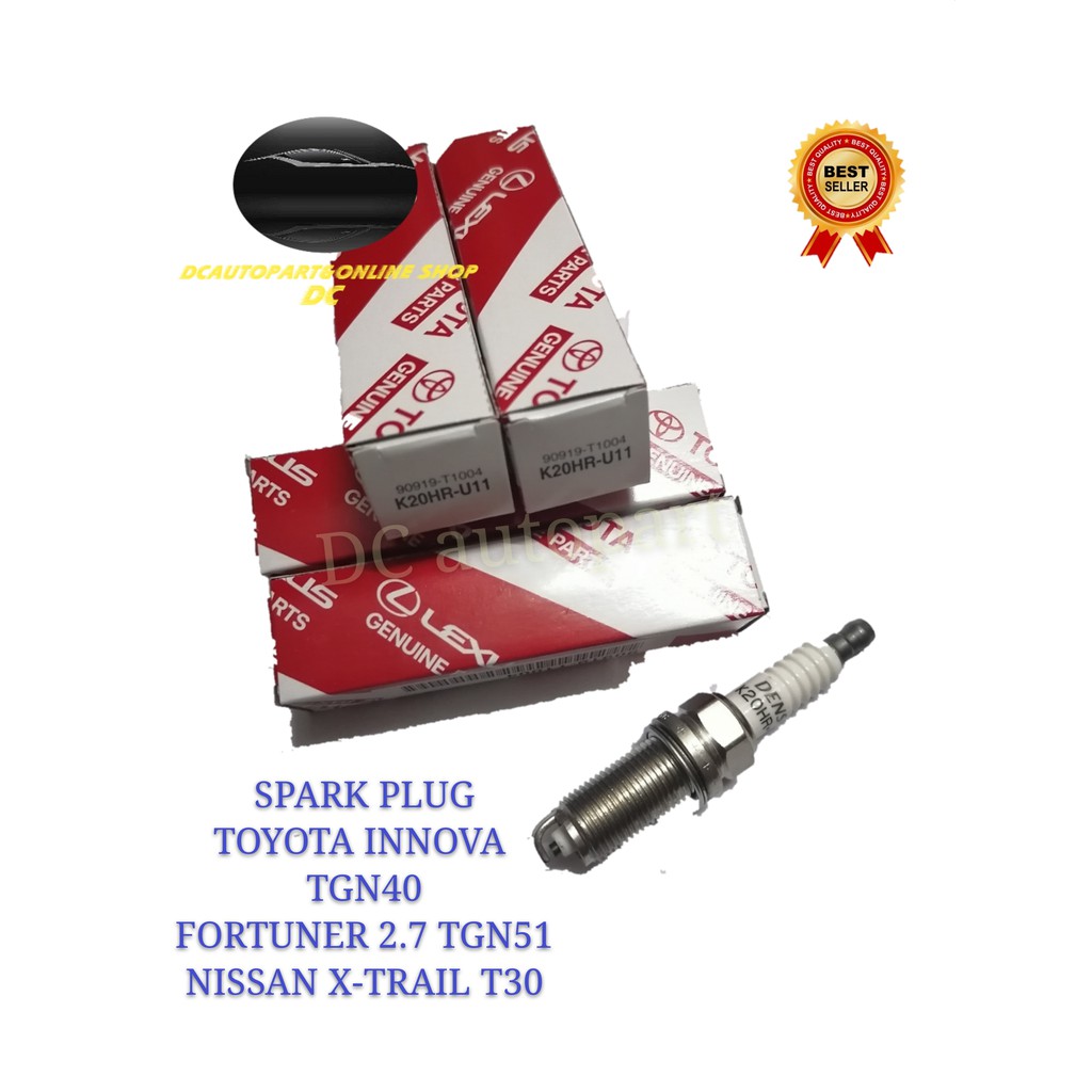 ORIGINAL TOYOTA SPARK PLUG TOYOTA INNOVA TGN40 FORTUNER TGN51 NISSAN X ...