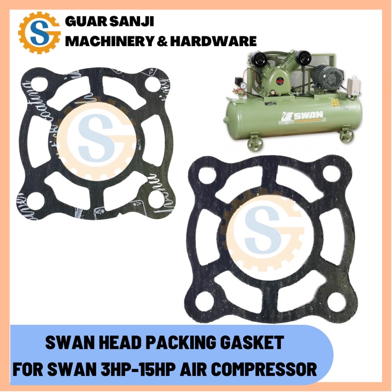 SWAN HEAD GASKET 3HP 5HP 15HP SWAN COMPRESSOR SPAREPART | Shopee Malaysia