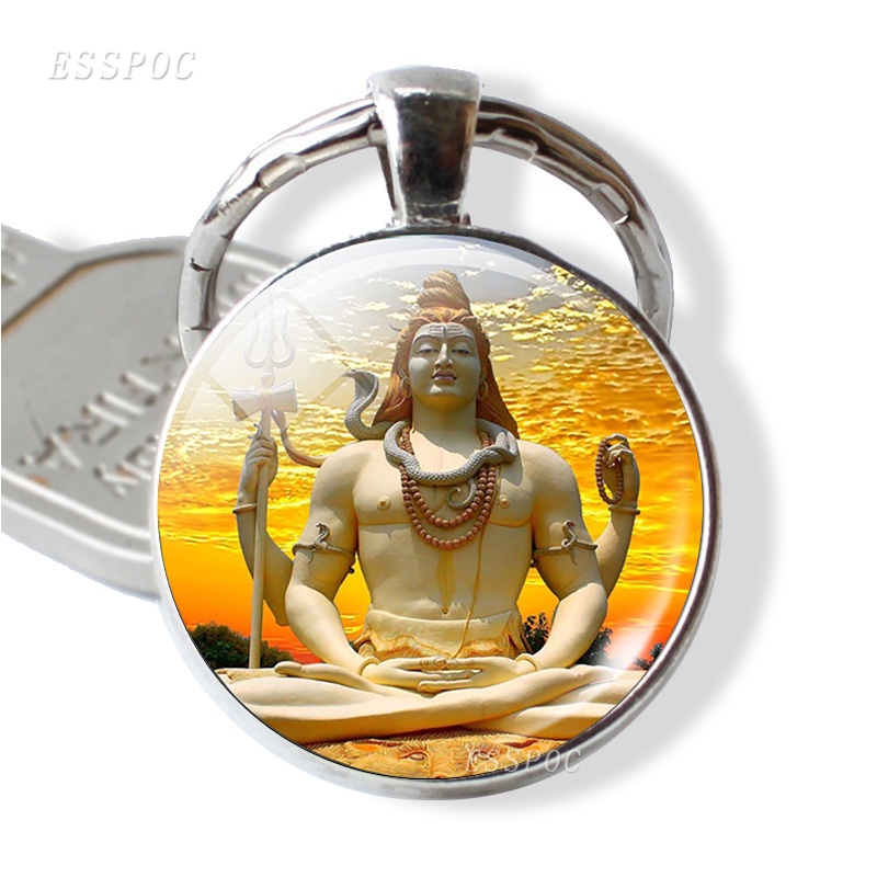 Krishna and Radha Keychain Lakshmi Pendant Lord Shiva Keyring Amulet ...