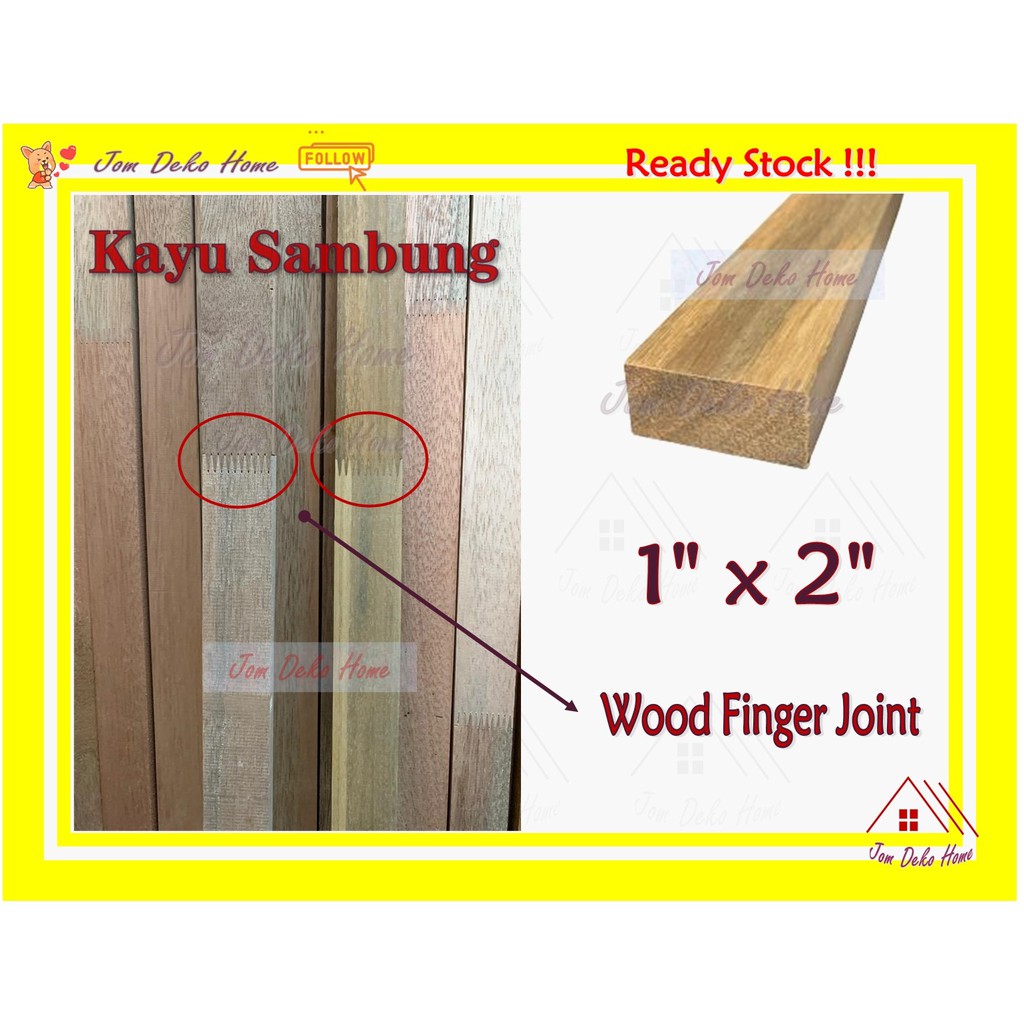 1” x 2” Furniture Wood Finger Joint Batang Kayu Perabot 1x2 Kayu ...
