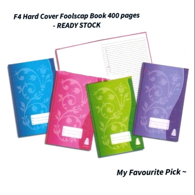 Greenhill F4 Hard Cover Foolscap Book 400 pages - READY STOCK | Shopee ...