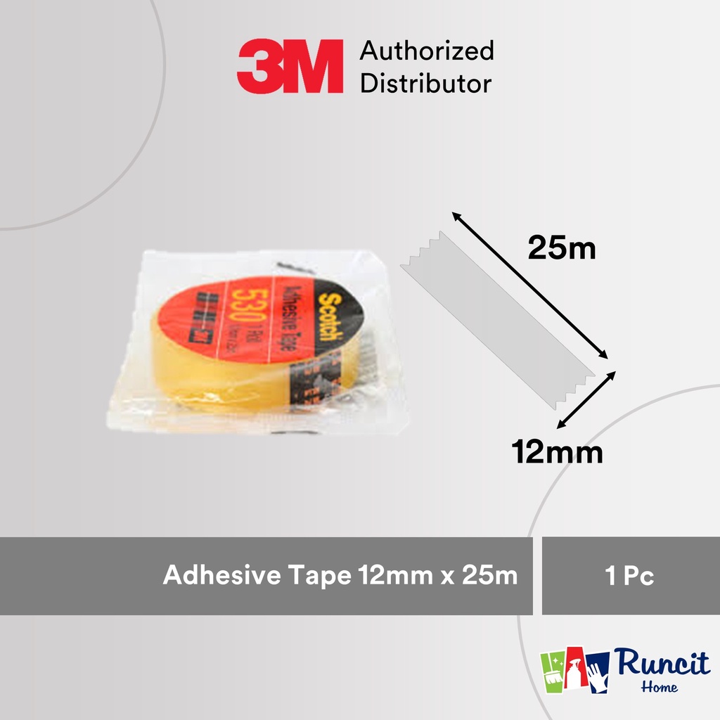 3M Scotch 530 Adhesive Tape / Pita Pelekat (1 Pc/Pack) | Shopee Malaysia