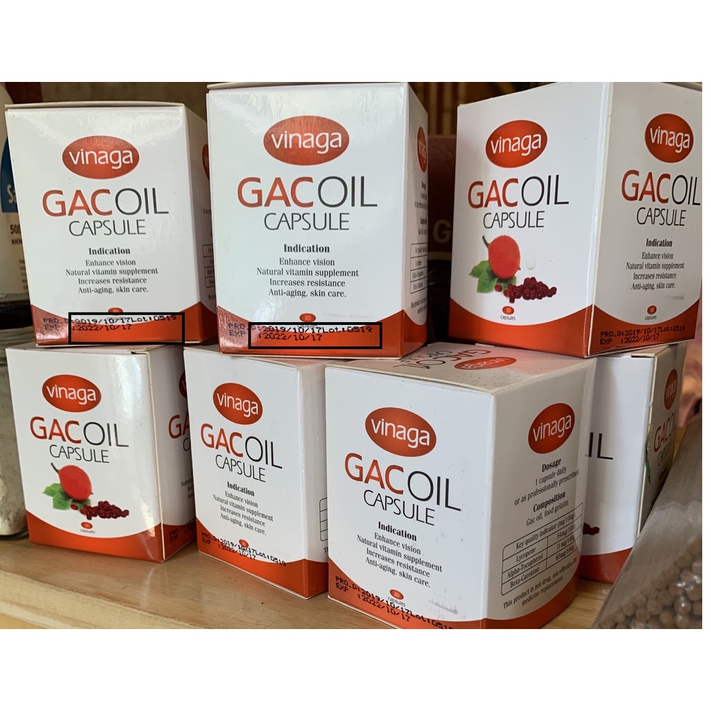 ORIGINAL VINAGA GAC FRUIT OIL GAC FRUIT EXTRACT 30 CAPSULES | Shopee ...