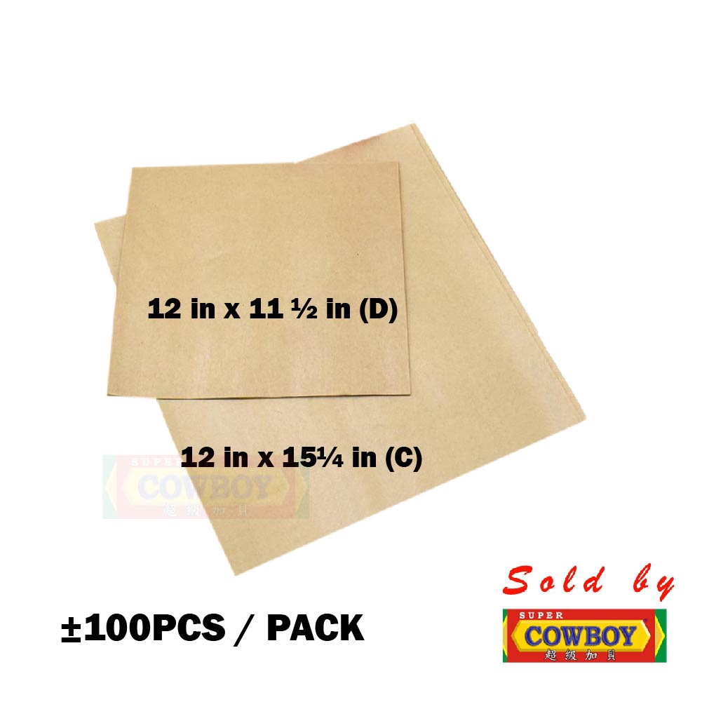 Kertas Pembungkusan Makanan Food Packaging Kraft Paper Food Wrapping ...