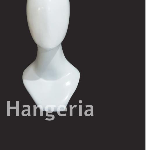 White Adult Alien Head Fiber Mannequin Head / Statues / Display ...