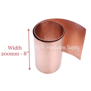 Copper Shim Plate 0.02mm 0.03mm 0.05mm 0.08mm 0.1mm 0.15mm 0.2mm 0.3mm 0.4mm 0.5mm- Width 200mm ...