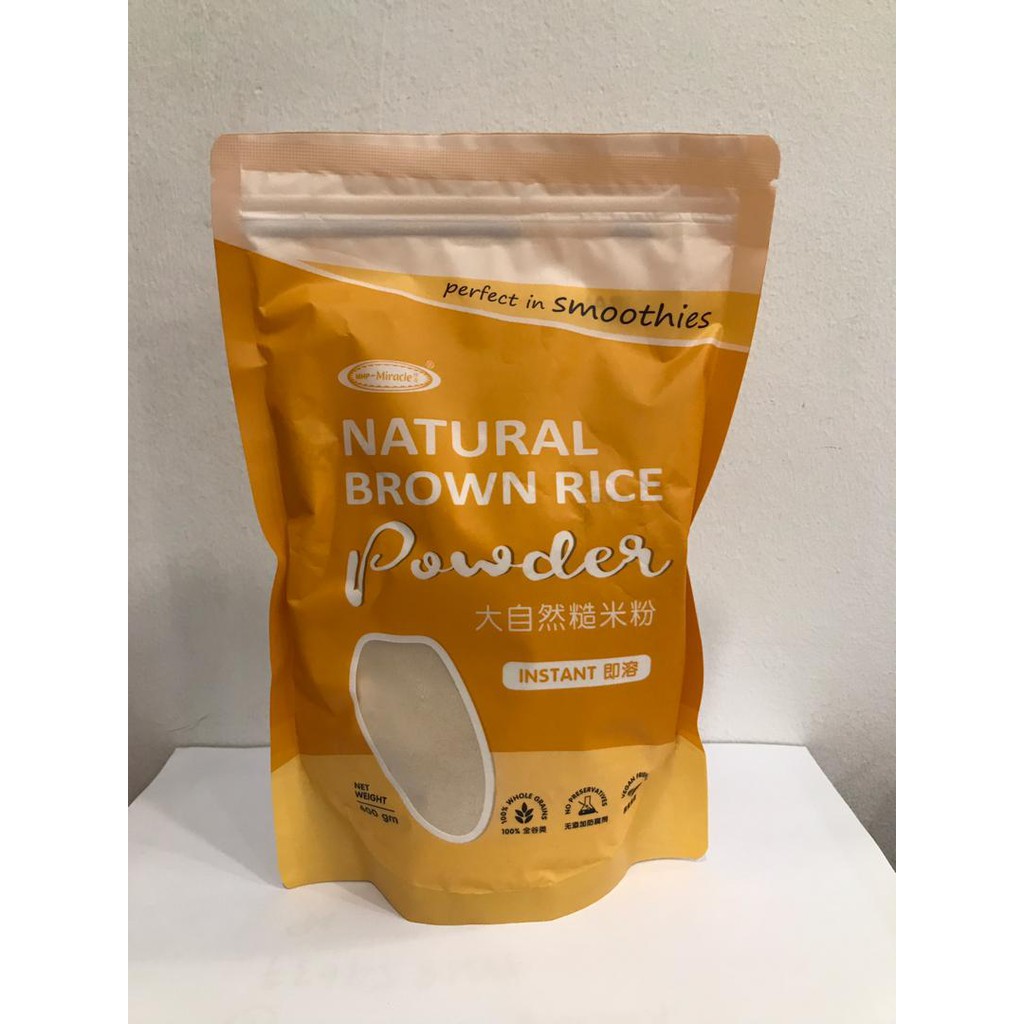 MHP - MIRACLE Natural Brown Rice Powder (Instant) 400g | Shopee Malaysia