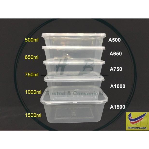 CB Ware [50sets]A500 A650 A750 A1000 A1500 Chunbe Rectangular Microwave ...