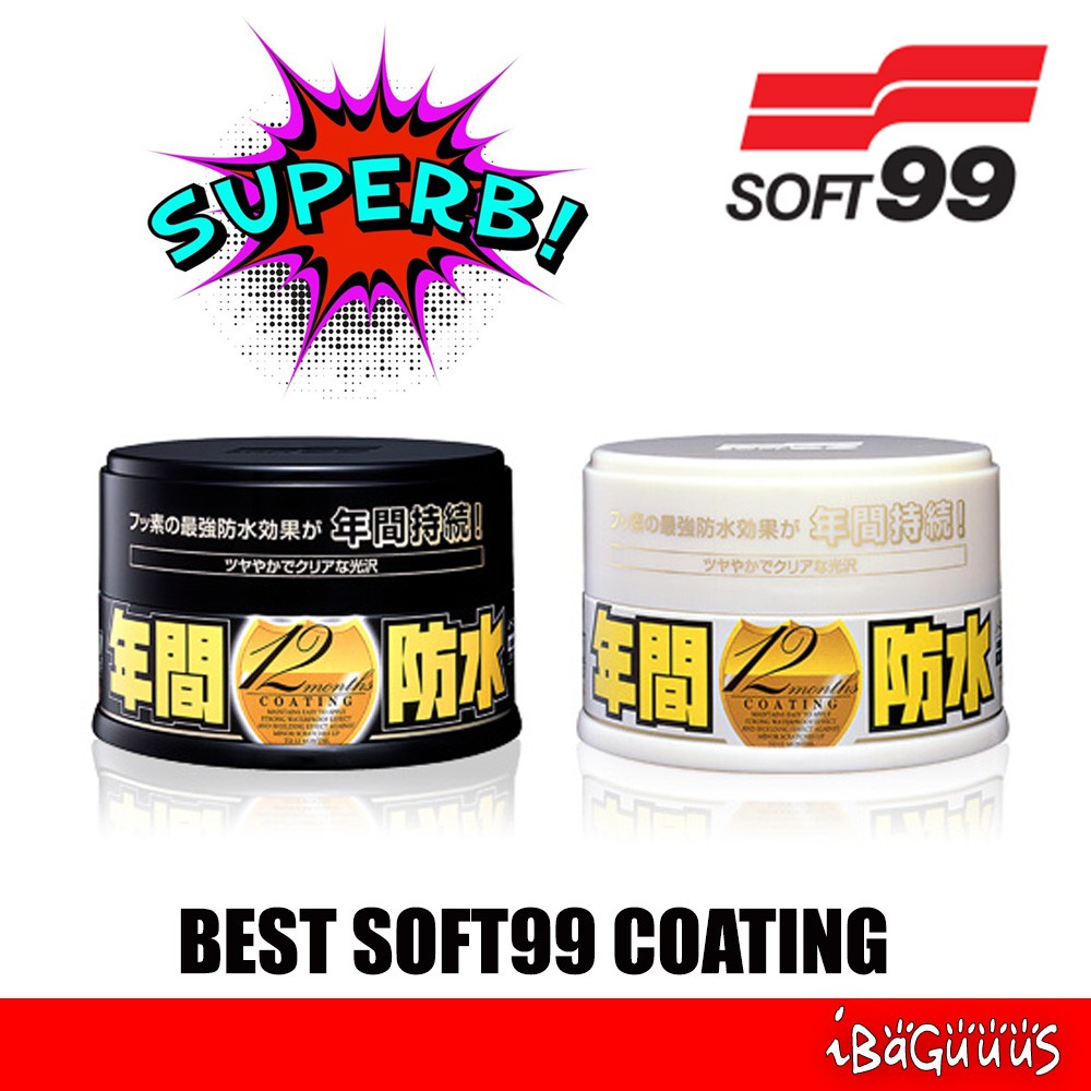 SOFT 99 / SOFT99 FUSSO COAT WAX 12 MONTH DARK / LIGHT Colour made in ...