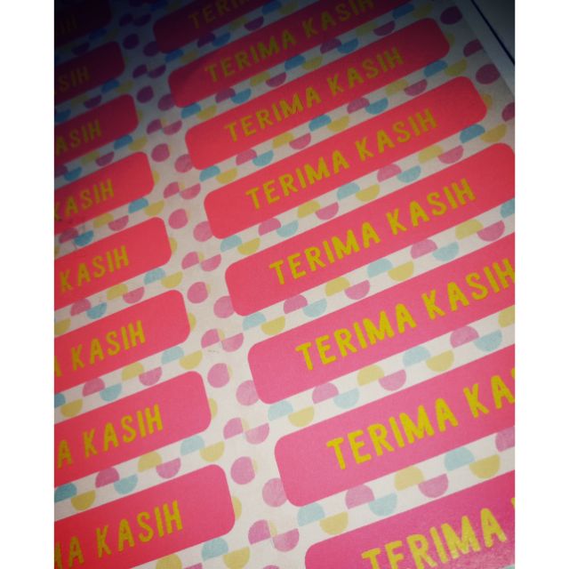 🔥Sticker Label Terima Kasih🔥 | Shopee Malaysia