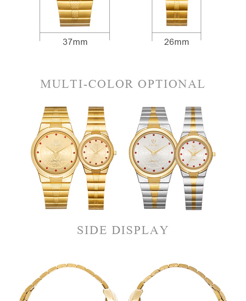 LIEBIG Quartz Watch Stainless Steel Couple Watch 30M Waterproof ...