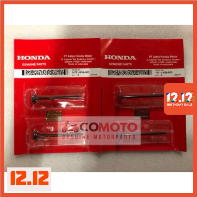 Honda RS150 Valve Intake / Valve Exhaust 1Set - 2 intake and 2 Exhaust ...