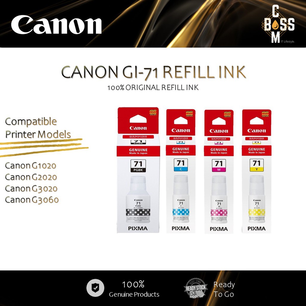 *ORIGINAL* CANON GI-71 BOTTLE INK | Shopee Malaysia
