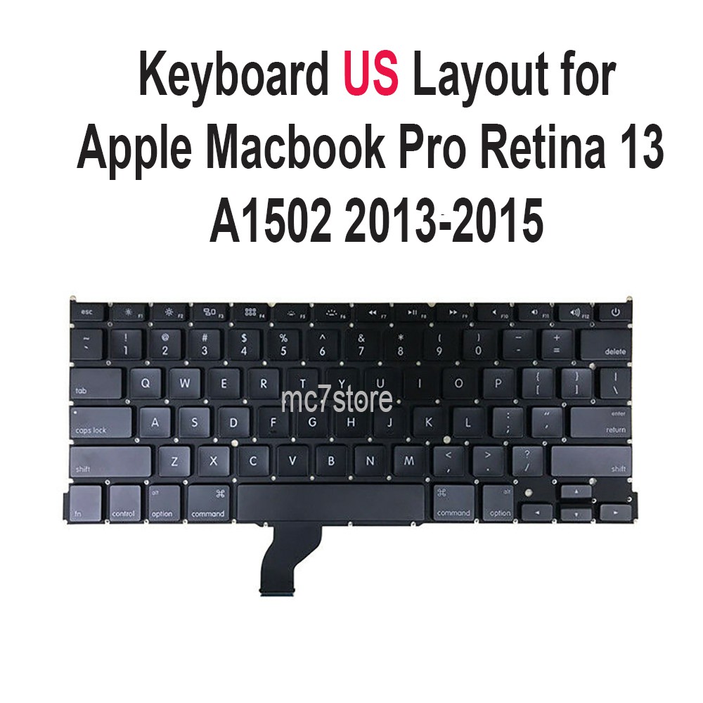 Replacement 13 A1502 US UK layout keyboard Backlight with screw year ...