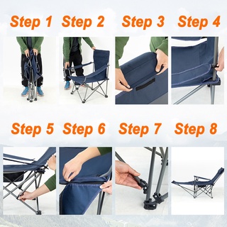 Outdoor Folding Chair Camping Holder Superhard High Load Chair Portable ...