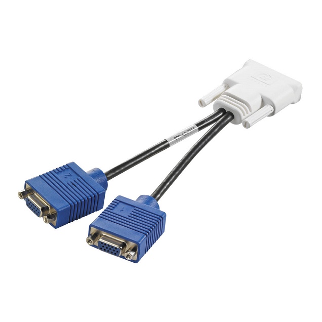 HP DMS-59 LFH59 Male to Dual VGA 15 Pin Female Y Splitter Video Graphic Card Adapter Cable ...