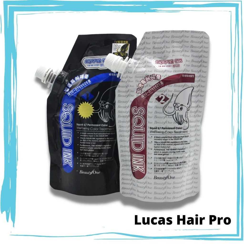 Squid Ink Well-being Color Treatment Permanent Color - 500g (1 SET ...