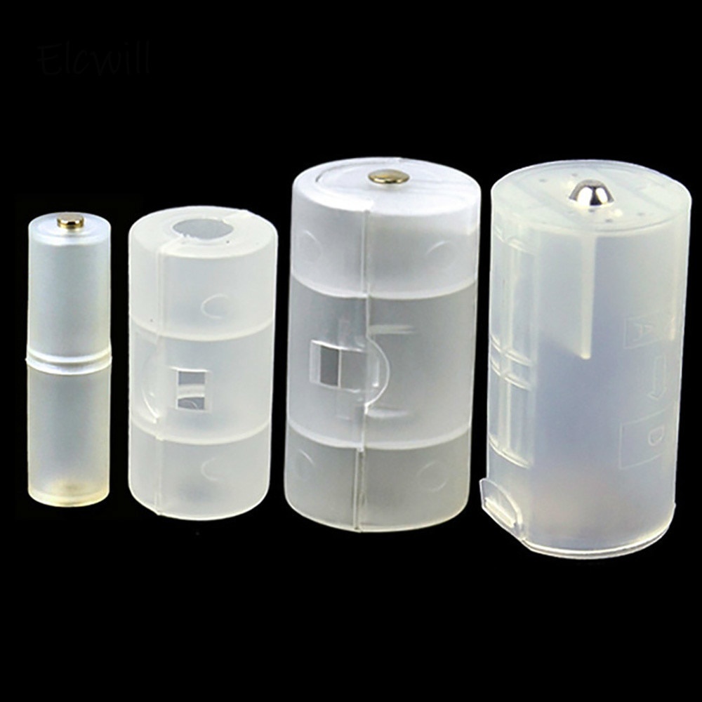 2AA to D Cell Battery Adaptor Holder Case Converter Switcher AA to D ...