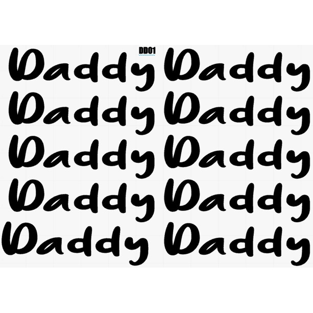 BALLOON STICKER GELARAN DADDY (A4 SIZE) | Shopee Malaysia