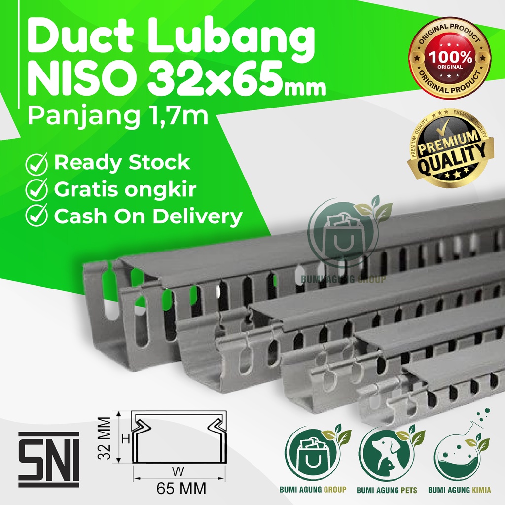 Cable DUCT Hole Hole 32x65 DUCTING Protector 1.7m PMD NISO 32x65 ...