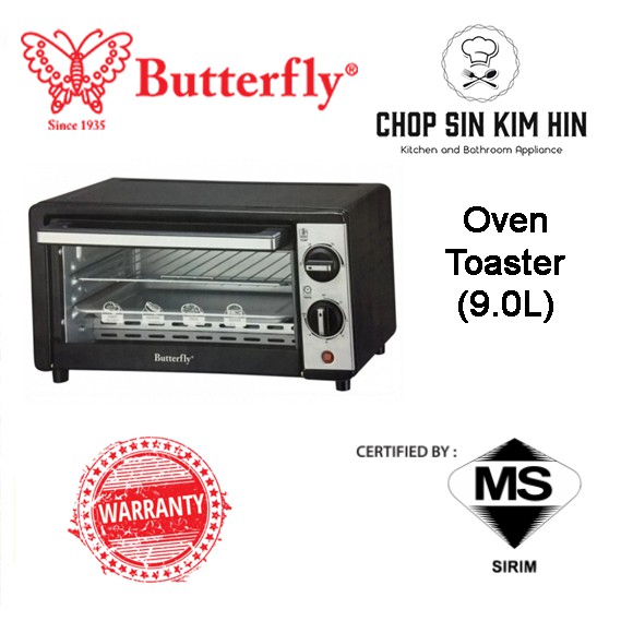 BUTTERFLY Oven Toaster BOT-5211 (9.0L) Mini Ketuhar Bread Bake Toast ...