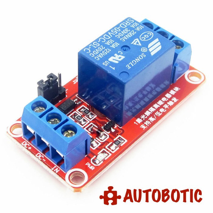 1 Channel Relay Module With Opto-Isolator (5V) Support High / Low ...