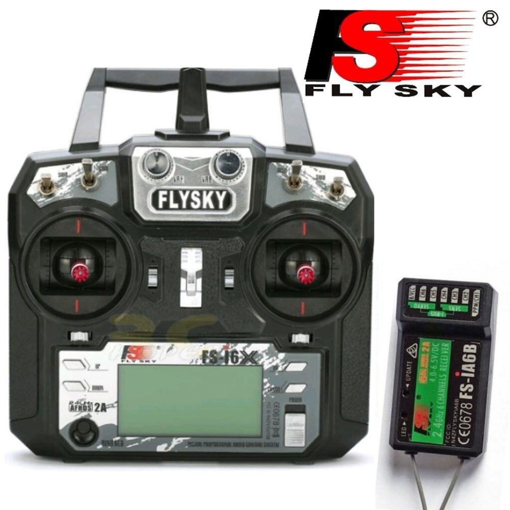 Flysky FS-i6X 2.4GHz 10CH AFHDS 2A RC Transmitter With FS-iA6B Receiver ...